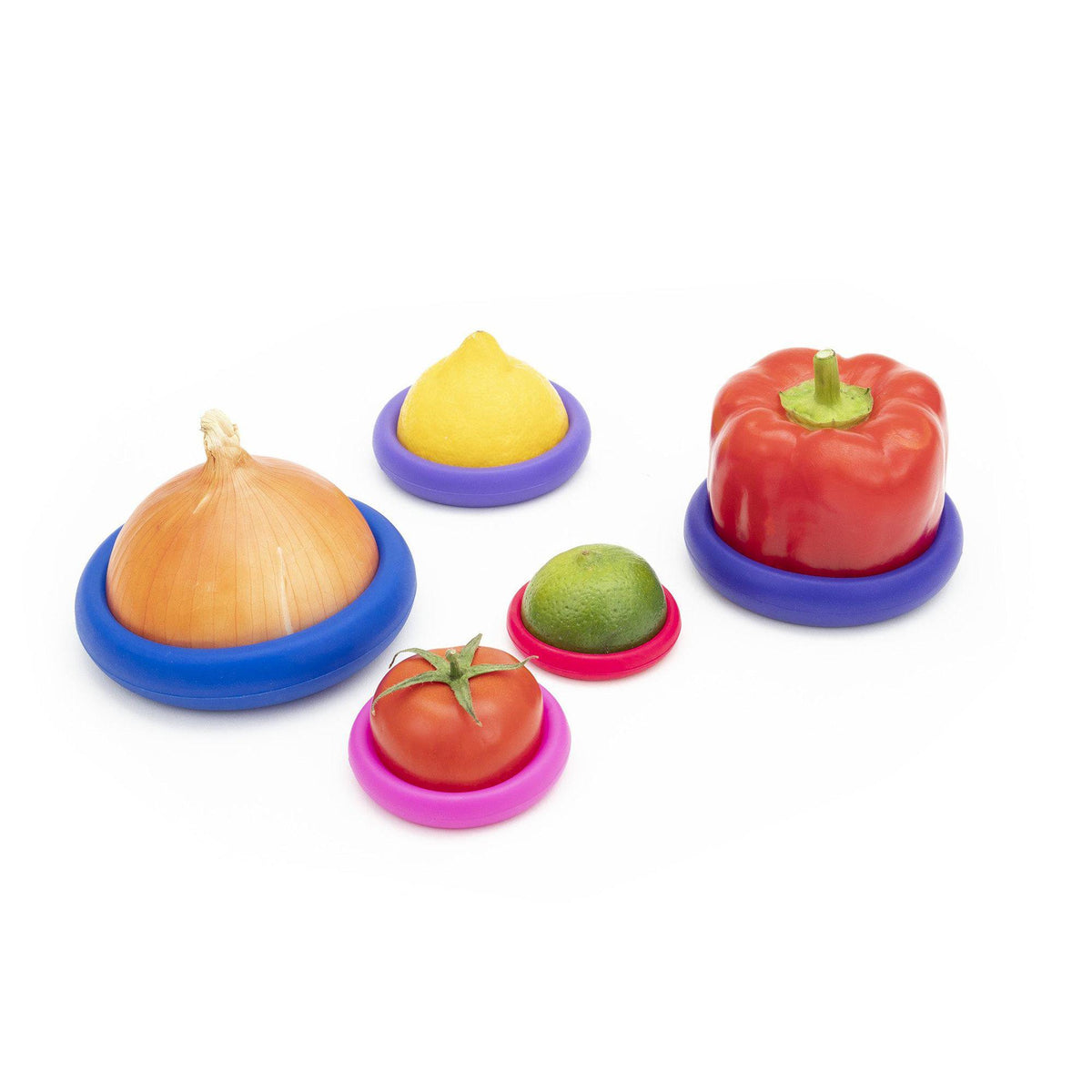 reusable silicone food savers (set of 5) | Food Huggers – EcoFreax