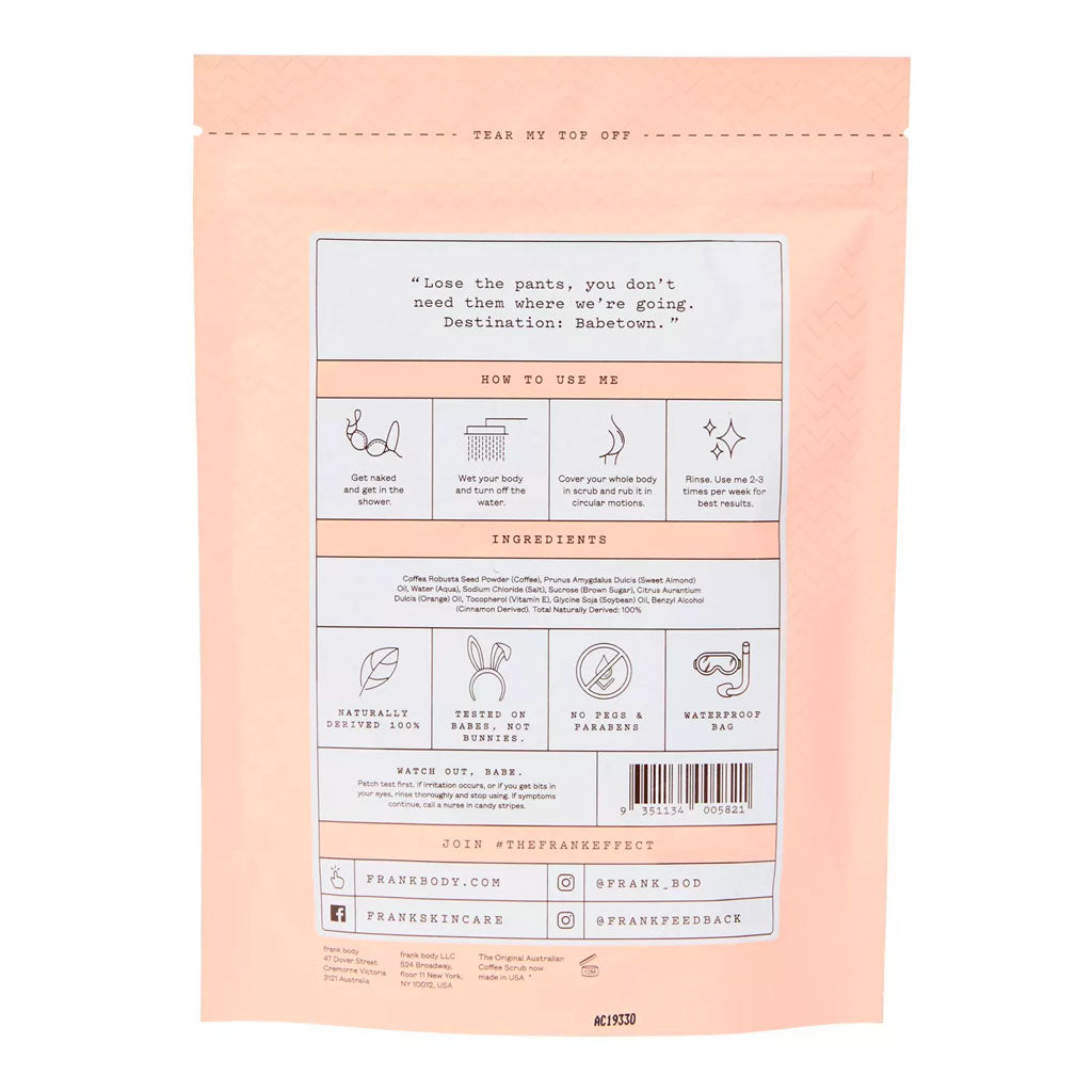 original coffee scrub - frank body – EcoFreax