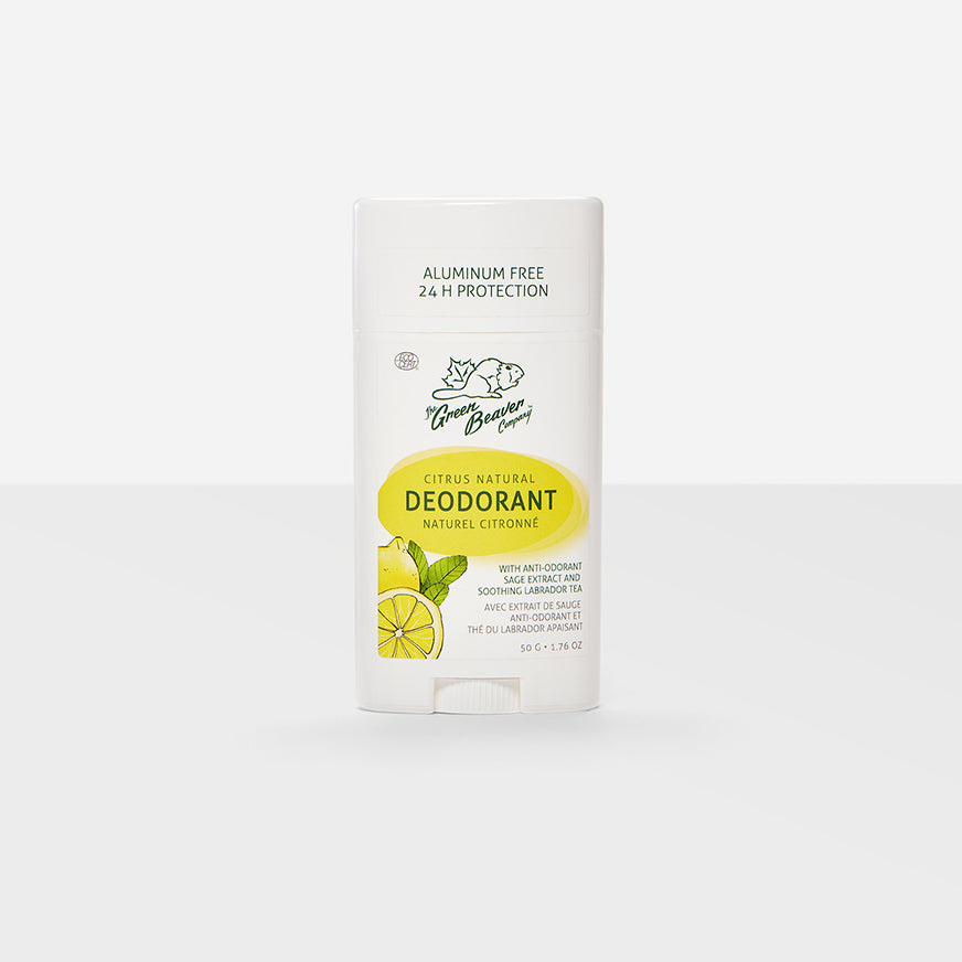 100% natural deodorant stick - citrus | Green Beaver – EcoFreax